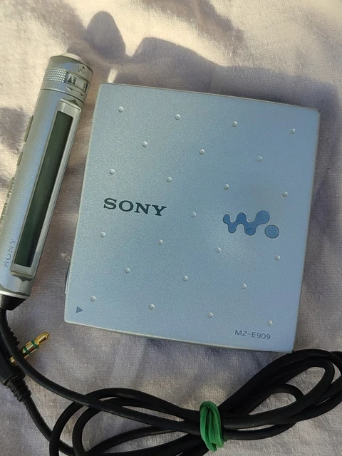 SONY MZ - E909 silver 49g Smallest MiniDisc Player MDLP +Remote RM MC ...