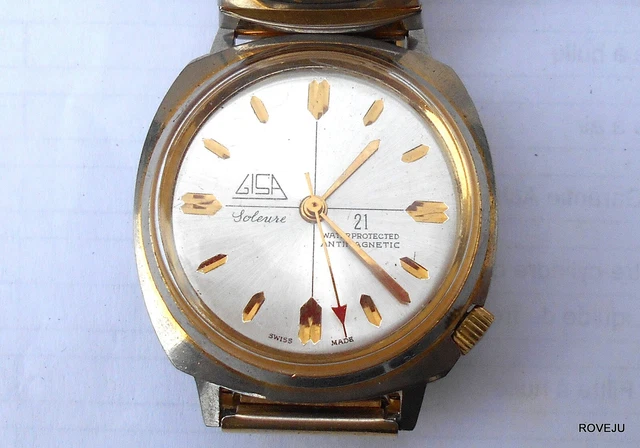 GISA SOLEURE-TRES RARE Ancienne Montre Suisse Mecanique-Vintage Swiss ... GISA SOLEURE-TRES RARE Ancienne Montre Suisse Mecanique-Vintage Swiss ...