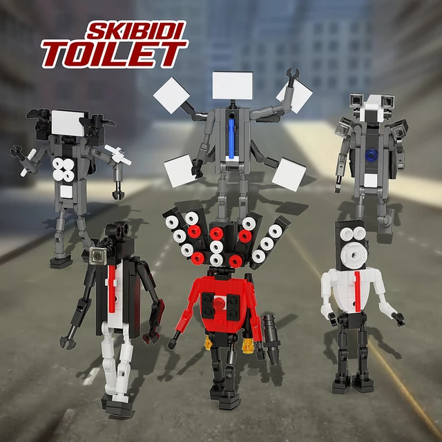 MINI SKIBIDI TOILET Toys Speaker Cameraman Figure Model Building Blocks ...