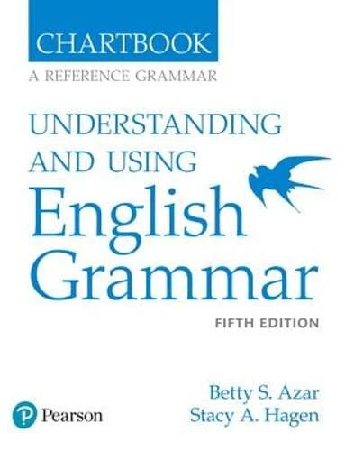 UNDERSTANDING AND USING English Grammar, Chartbook by Betty Azar: Used ...
