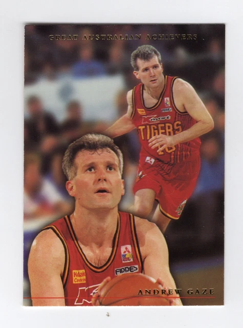 RARE FAMOUS AUSTRALIAN Card. Basketball - Andrew Gaze Tigers Washington ...