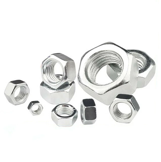 M2 M2.5 M3 M4 M5 M6 M8 M10 M12 Zinc-Plated Hexagon Hex Full Nut -Grade 4.8 Steel $2.30 - PicClick AU