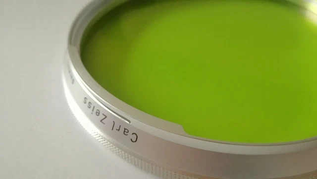 HASSELBLAD B104MM YELLOW green filter for C+CT 40mm Grunfilter rollei ...