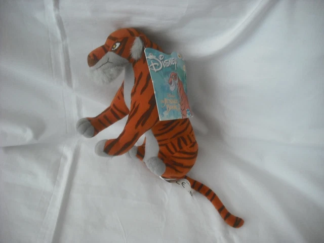 DISNEY JUNGLE BOOK 2 shere khan tiger soft toy plush 6" with tags 2002 ...