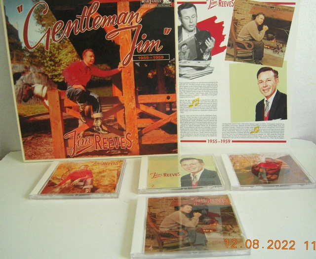 JIM REEVES 1955-1959 "Gentleman Jim" COFFRET BEAR FAMILY 4 CDs BOX SET ...
