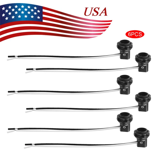 E12 Lamp Holder E12 Candelabra Socket,TWDRTDD Black 3-Pack Candelabra ...