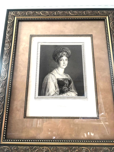 BELLE GRAVURE ENCADRÉE Melle Mars /Comédie Française (baron Gérard) 51 ...