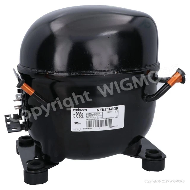 115V 60HZ REFRIGERATION compressor Embraco Aspera NEK2168GK R404A/R452A CSCR $782.25 - PicClick CA