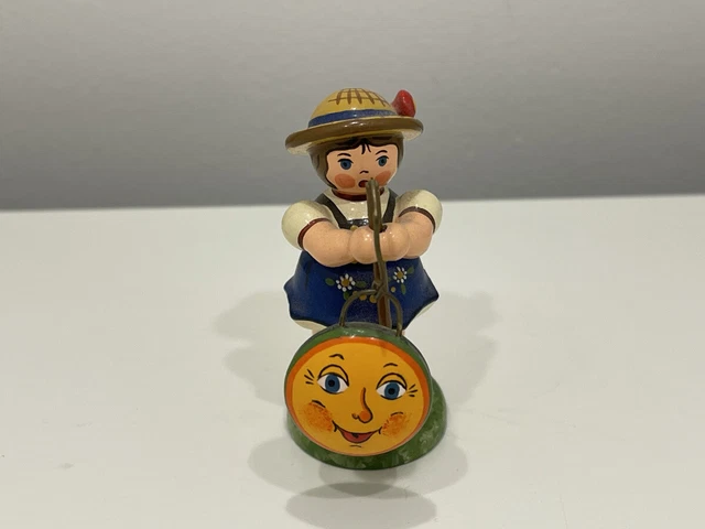 MONTS MÉTALLIFÈRES COLLECTOR Figurine Hubrig Chiffre en Bois 6 Cm. État ...
