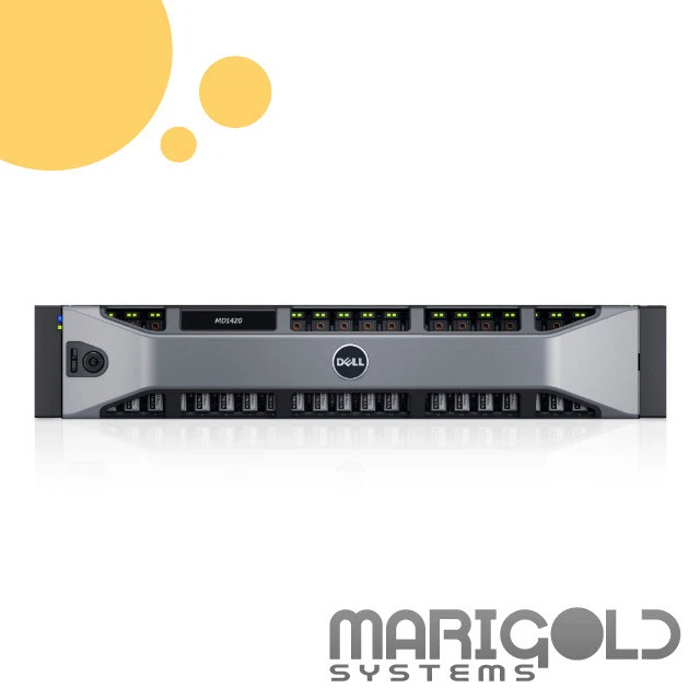 DELL POWERVAULT MD1420 2U Rack Storage Array w/22x New 1.2TB 10K SAS ...