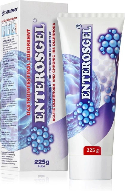 ENTEROSGEL IBS RELIEF Gel Tube 225g - Oral Intestinal Adsorbent, Acute ...