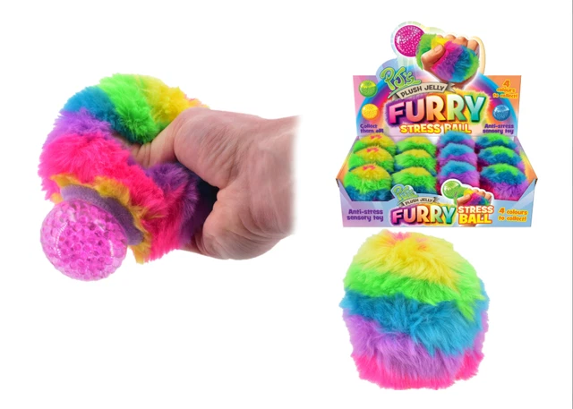 PLUSH JELLY FURRY stress ball! Sensory! Fidget! £6.99 - PicClick UK