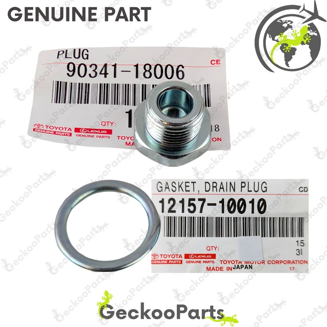 TOYOTA GENUINE REAR Axle Fill Plug & Gasket 05-22 Tacoma 07-22 Tundra ...