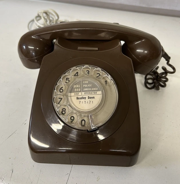 VINTAGE TELEPHONE ROTARY Dial GPO BT Telephone 8746G 85/1 Classic 70 ...