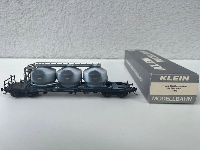 KLEIN MODELLBAHN H0 3473 Staubkesselwagen Uacs der ÖBB in OVP #A2 EUR ...