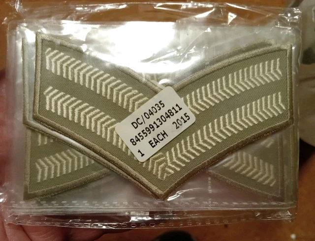 10 X BRITISH Army Sergeant (FAD) Rank INSIGNIA, CHEVRONS, Stripes, ARMY ...