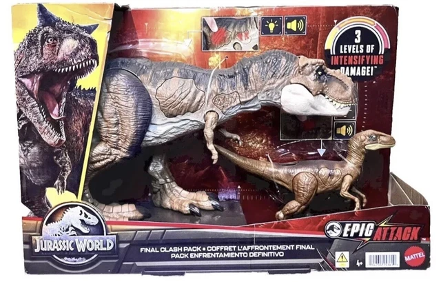 JURASSIC WORLD EPIC Attack Final Clash Pack Tyrannosaurus Rex ...