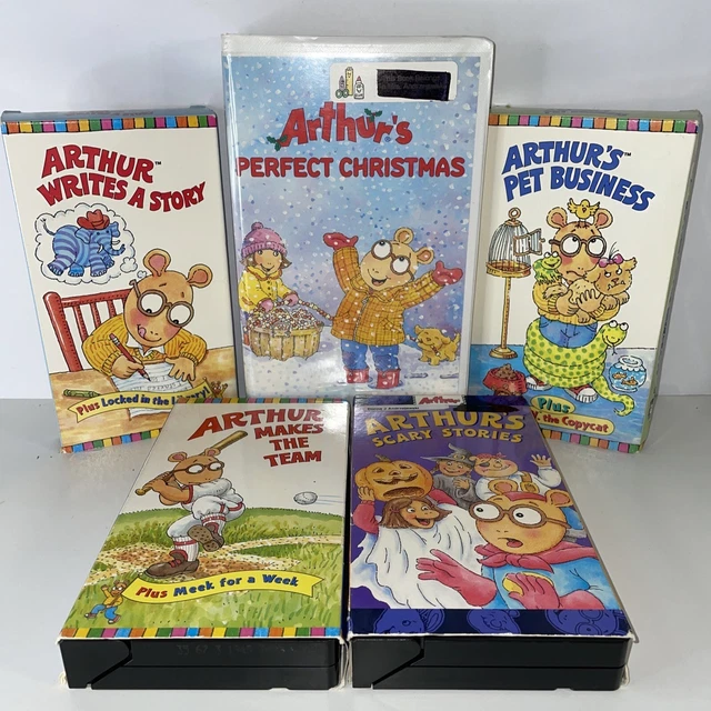 ARTHUR VHS TAPE Lot x5 PBS Kids Educational Children’s TV 90s Kids ...