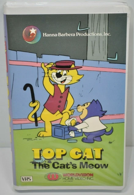 TOP CAT THE Cats Meow VHS Hanna-Barbera dessin animé vintage difficile ...