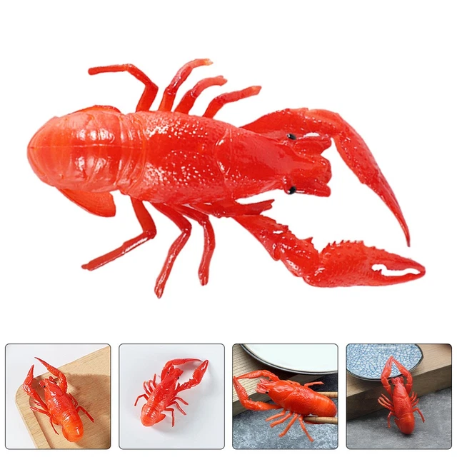 CRAYFISH MODEL BABY Artificial Lobster Fake Decorations Props Lifelike ...