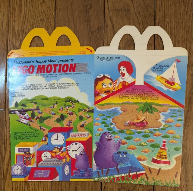 VINTAGE MCDONALD’S LEGO Happy Meal Boxes Lot of 2 – 1990s Ronald ...