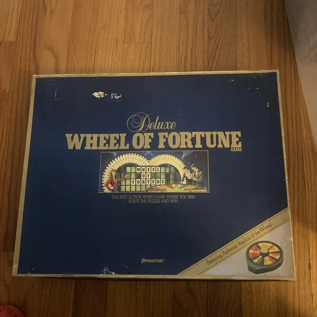 VINTAGE DELUXE WHEEL of Fortune Game 1986 2nd Edition by Pressman £15. ...