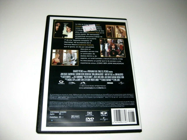 COME ESSERE JOHN Malkovich DVD John Cusack Cameron Diaz Catherine ...