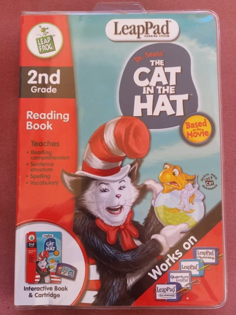 LEAP FROG DR. Seuss Cat in the Hat 2nd Grade Reading Book & Cartridge ...