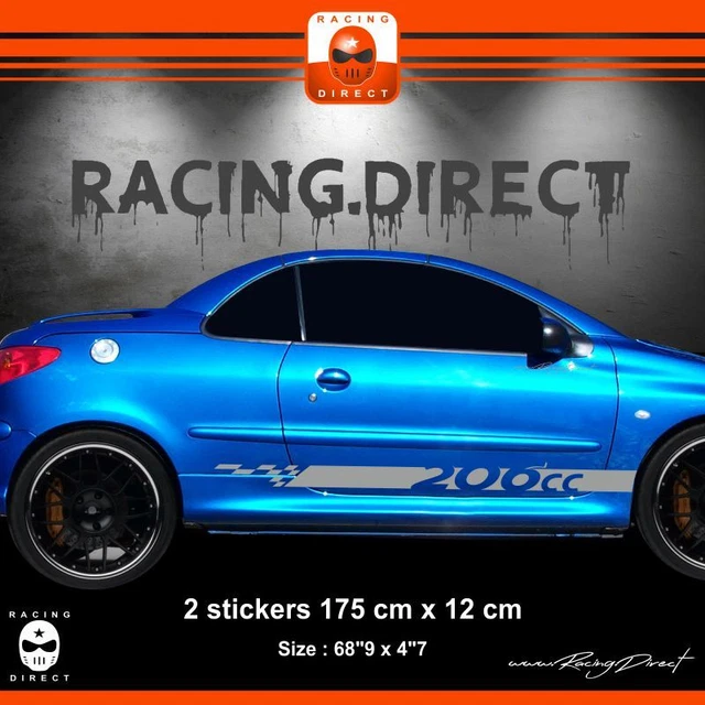 STICKER PEUGEOT 206CC 206 cc Hdi plus aufkleber adesivi pegatina 00DZ A ...