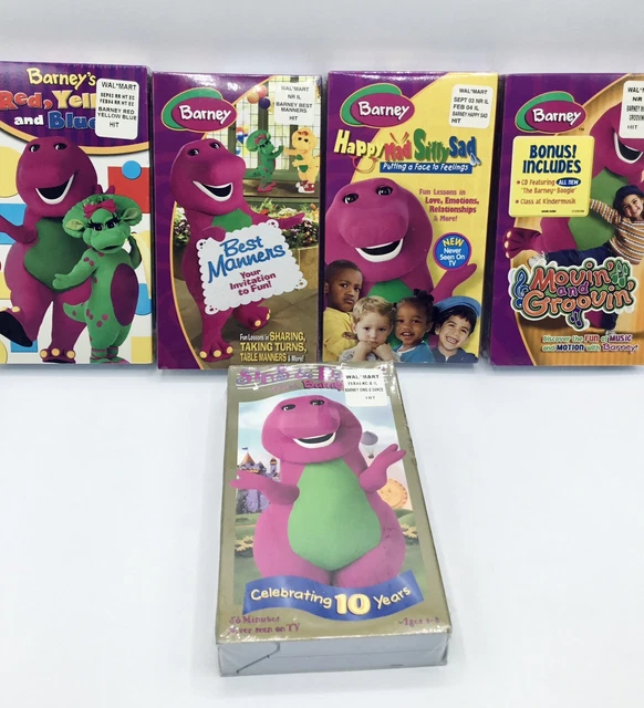 ️REDUCED ️[SEALED] RARE/HTF🟣5-V’TGE BARNEY & Friends VHS Tapes-NEW $206 ...