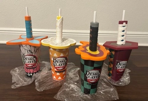 DEMON SLAYER INFINITY Castle Cup Set Of 4 AMC Exclusive $300.88 ...