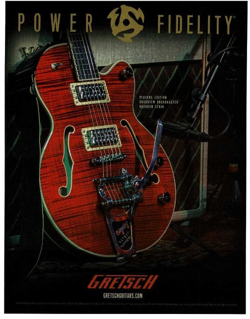 2019 GRETSCH PLAYERS Edition Broadkaster Electric Guitar Magazine Ad £8 ...