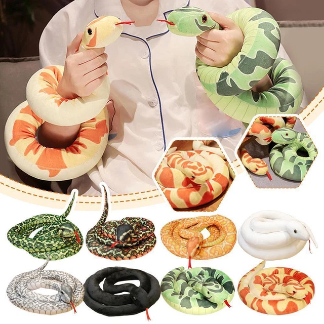 SIMULATION SNAKES PLUSH Toy Dolls Giant Long Snake Stuffed Animal Toy ...