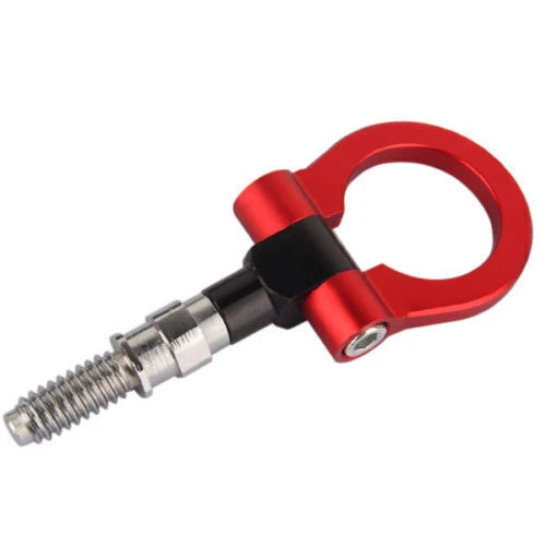 ROT ALU RENNSPORT Abschlepphaken Abschleppöse f. BMW E30 E46 E36 E91 ...