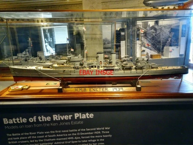 PHOTO MODEL Of 'York' Class Heavy Cruiser Hms Exeter View 3 At Chatham ...