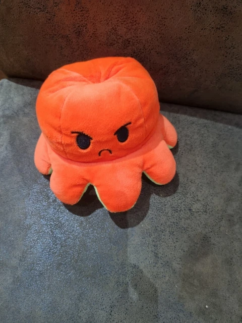 MOODEES REVERSIBLE OCTOPUS Soft Toy, 20cm red / yellow (m) £8.00 ...