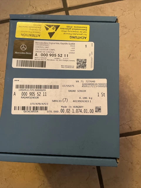GENUINE MERCEDES BENZ Oem Blind Spot Radar Monitor Sensor A0009055211 ...