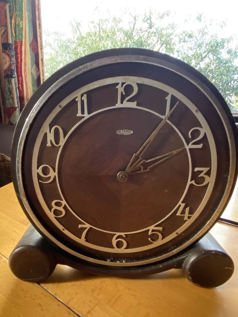 VINTAGE METAMEC ELECTRIC Art Deco 1930s Wooden Mantel Clock Parts Only ...