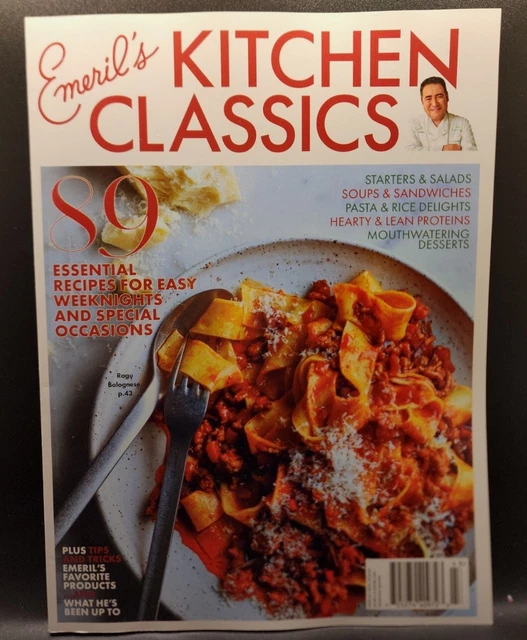 EMERIL'S KITCHEN CLASSICS Magazine 89 Essential Recipes. Free Shipping ...