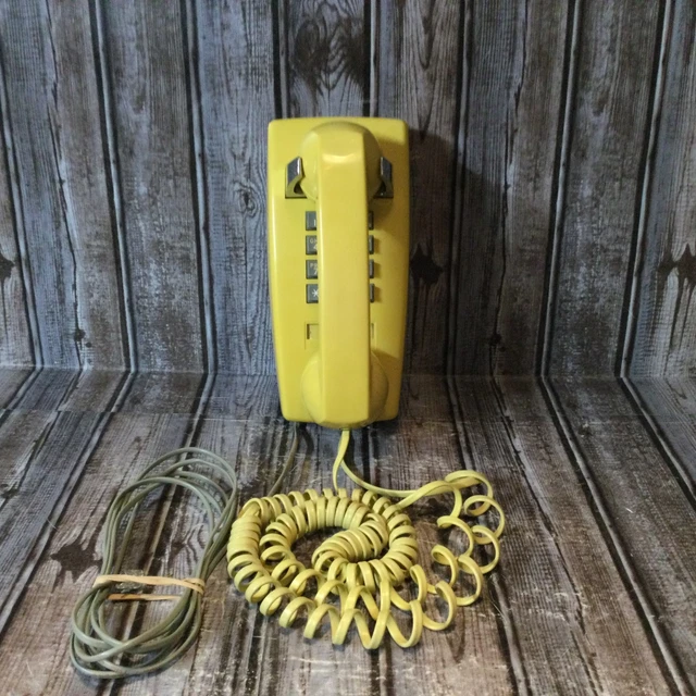 YELLOW WESTERN ELECTRIC 2554 BMP TouchTone Wall Telephone £26.09 ...