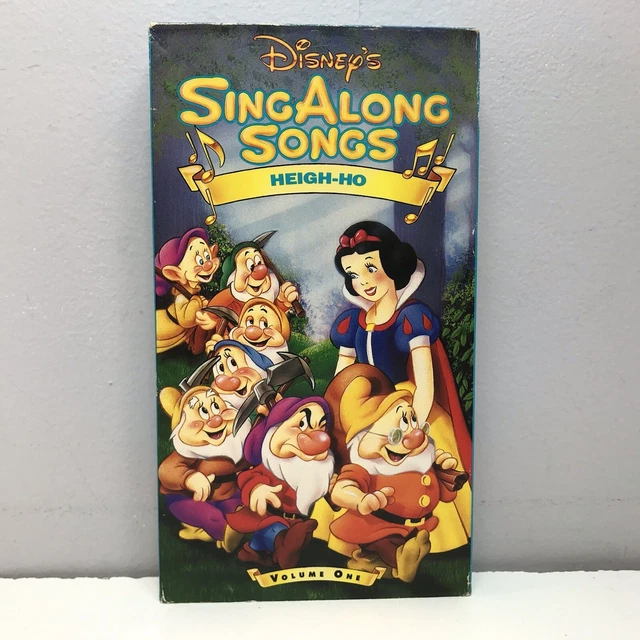DISNEY’S SING ALONG Songs Snow White Heigh-Ho VHS Video Tape BUY 2 GET ...