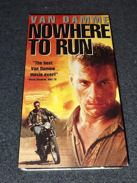 NOWHERE TO RUN VHS Jean-Claude Van Damme Action Suspense Thriller ...