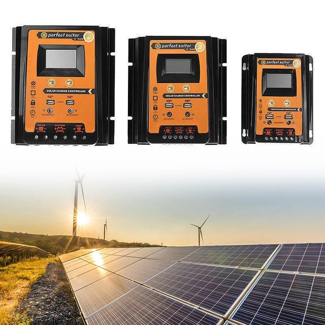 12-24V 5-70A PWM Solar Charge Controller Panel Battery Regulator Orange ...