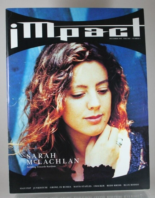 IMPACT MAGAZINE SARAH McLachlan Iggy Pop Junkhouse Cracker Redd Kross ...
