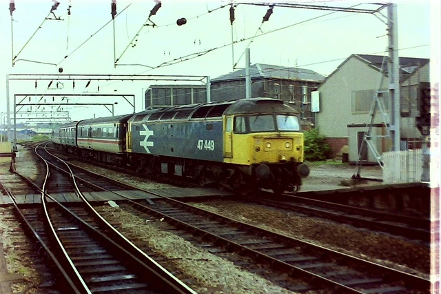 35MM RAILWAY COLOUR Negative Class 47 449 at Stoke on Trent £1.95 ...