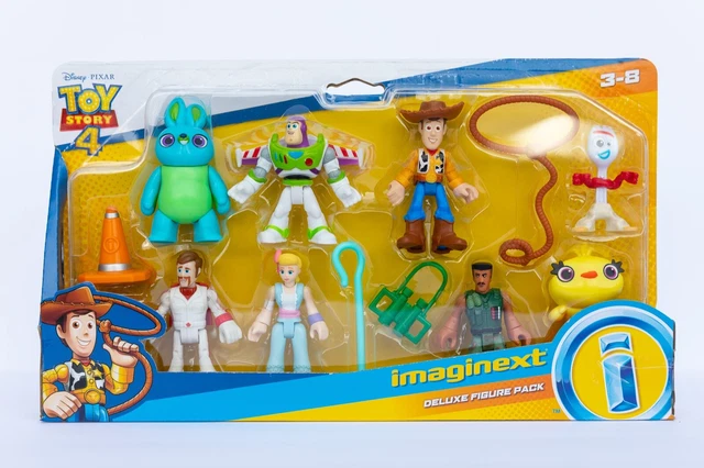 FISHER PRICE IMAGINEXT Toy Story 4 Deluxe Figure Pack Woody Buzz Bo Peep Set £19.66 - PicClick UK