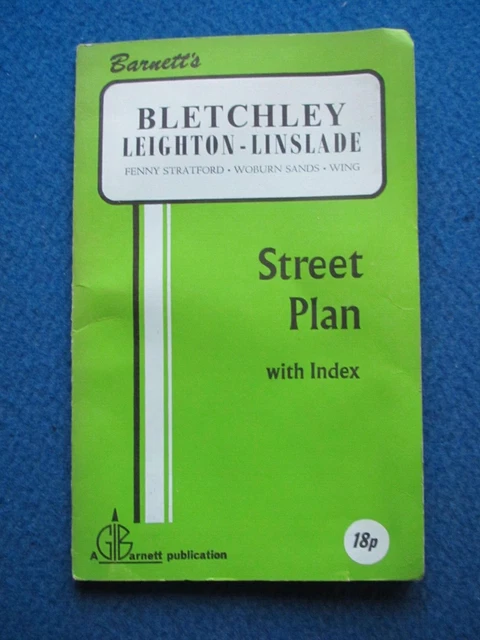 BARNETT'S STREET PLAN & Map: Bletchley c1973 £6.99 - PicClick UK