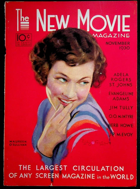 PERNRHYN STANLAWS COVER ONLY New Movie Magazine November 1930 Maureen O ...