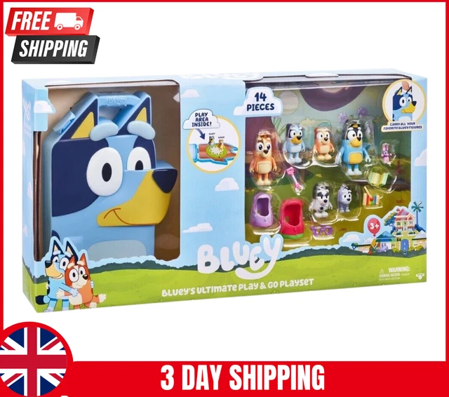 BLUEY'S ULTIMATE PLAY and Go Collector Case Playset Great Fun For Kids ...