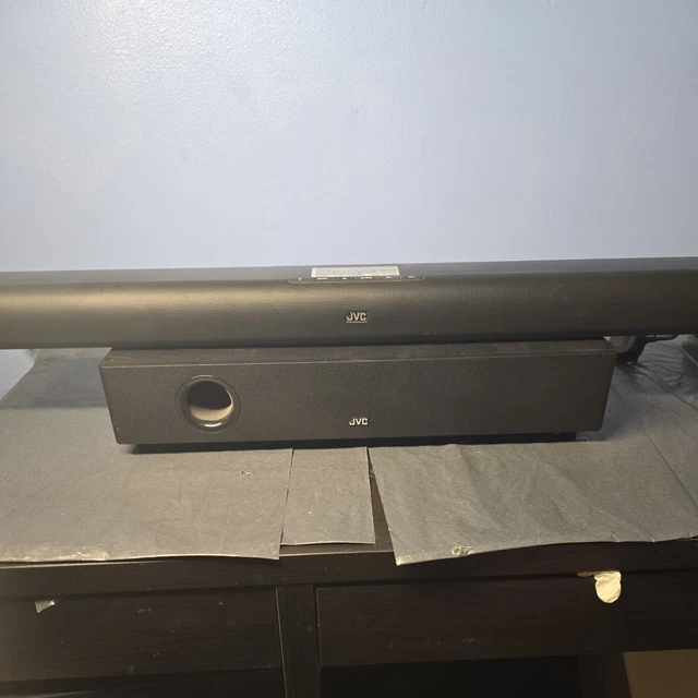 JVC TH-D337BA BLUETOOTH Soundbar & Subwoofer Black Tested & Working (no ...